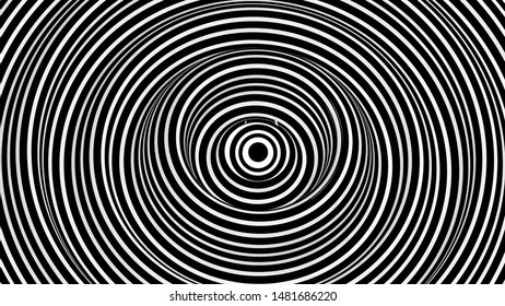 Circle Optical Illusion Vector Illustration On Stock Vector (Royalty ...