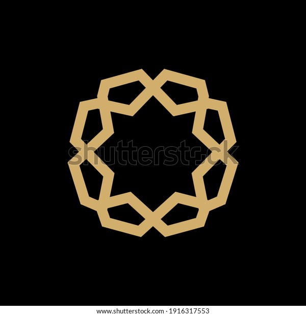 Circle Ornament Logo Design Eps Stock Vector (Royalty Free) 1916317553 ...