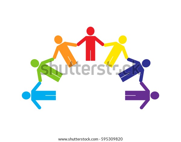 Circle People Icon Vector Illustration Eps10 Stock Vector (Royalty Free ...