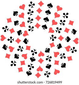 Circle Playing Cards Symbol Stock Vector (Royalty Free) 726819499 ...