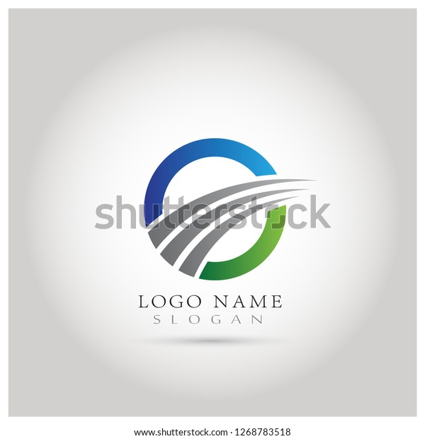 Circle Road Logo Symbol Icon Vector Stock Vector (Royalty Free) 1268783518