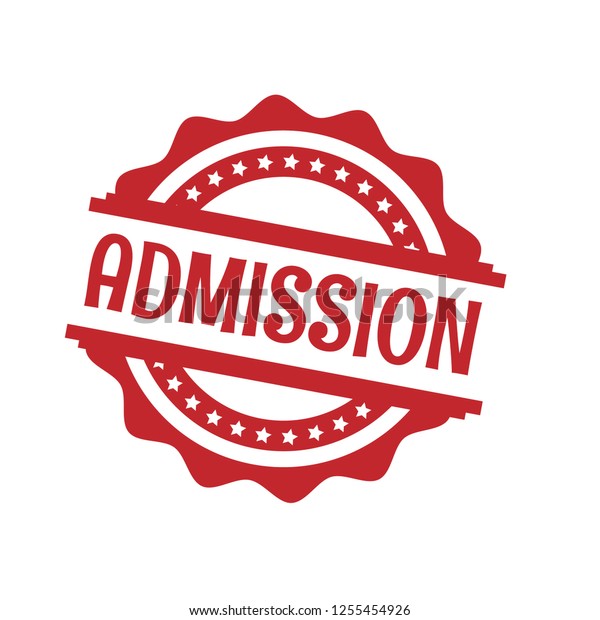 Circle Rubber Stamp Text Admission Admission Stock Vector (Royalty Free ...