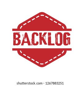 Circle Rubber Stamp Text Backlog Backlog Stock Vector (Royalty Free ...
