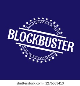 Circle Rubber Stamp Text Blockbuster Blockbuster Stock Vector (Royalty ...