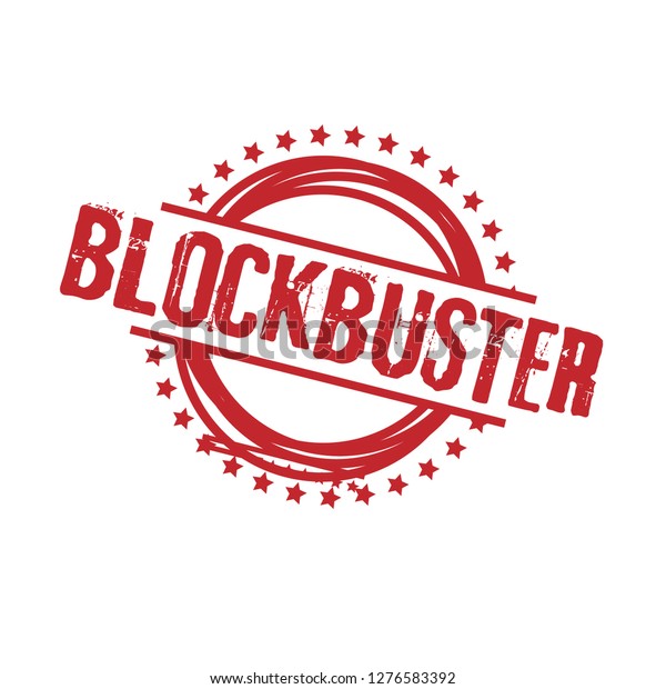 Circle Rubber Stamp Text Blockbuster Blockbuster Stock Vector (Royalty ...