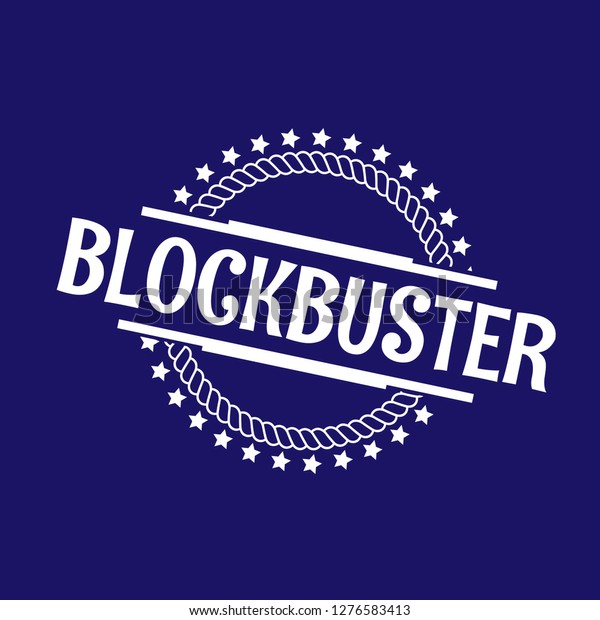 Circle Rubber Stamp Text Blockbuster Blockbuster Stock Vector (Royalty ...