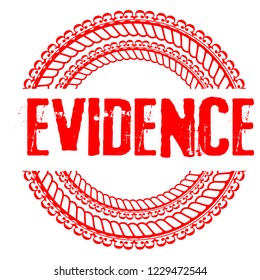 Circle Rubber Stamp Text Evidence Evidence Stock Vector (Royalty Free ...