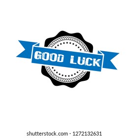Circle Rubber Stamp Text Good Luck Stock Vector (Royalty Free ...