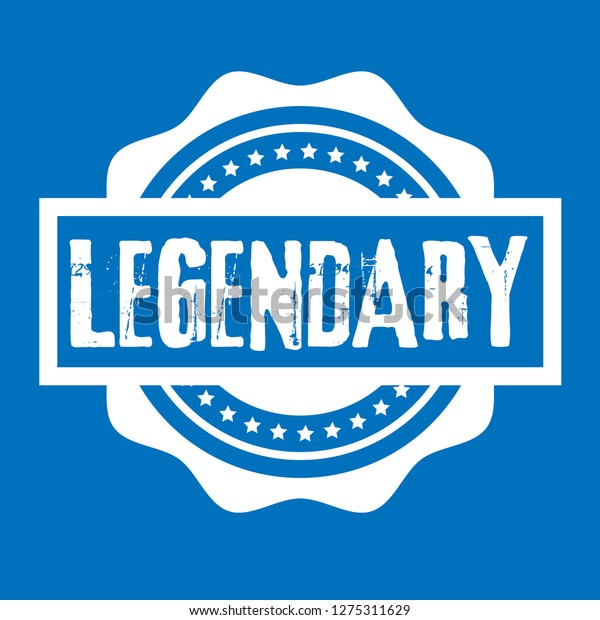 Circle Rubber Stamp Text Legendary Legendary Stock Vector (Royalty Free ...
