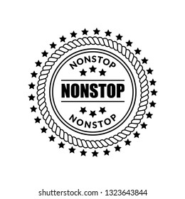 Circle Rubber Stamp Text Nonstop Nonstop Stock Vector (Royalty Free ...