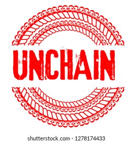 Circle Rubber Stamp Text Unchainunchain Rubber Stock Vector (Royalty ...