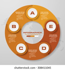 Circle Shape Banners Templategraphic Website Layout Stock Vector ...