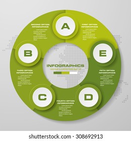Circle Shape Banners Templategraphic Website Layout Stock Vector ...