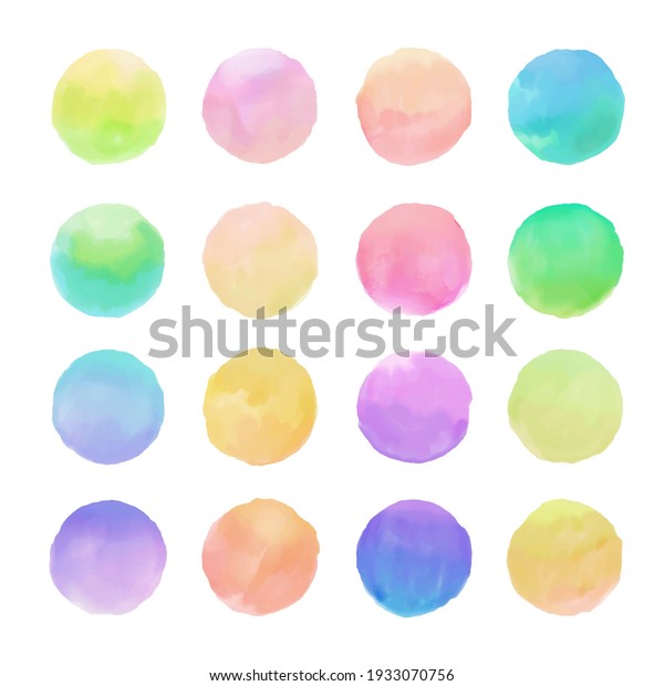 Circle Shape Ombre Pastel Color Backgrounds 库存矢量图（免版税）1933070756
