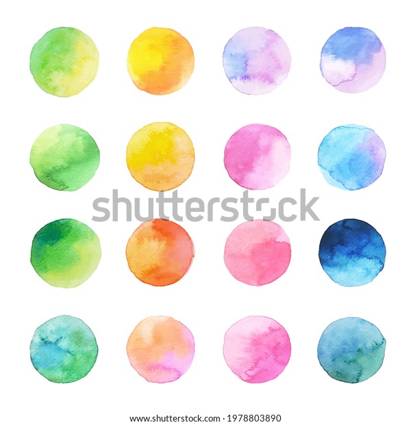 Circle Shape Ombre Pastel Color Backgrounds Stock Vector (Royalty Free ...
