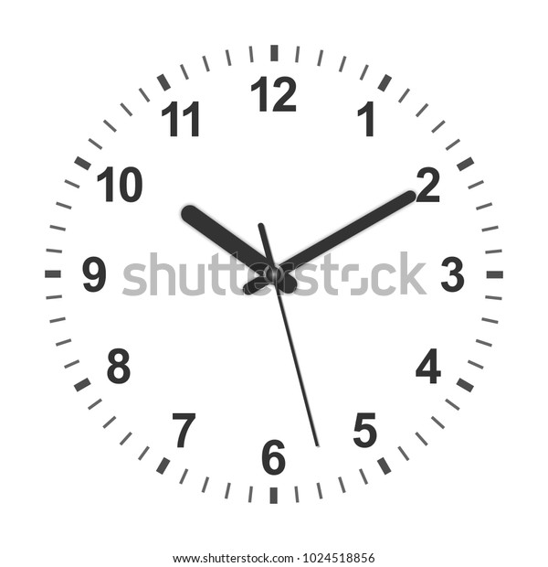 Circle Shaped Clock Vector Illustration Stock Vector (Royalty Free ...