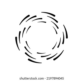Circle Speed Lines Emblem Design Comic Stock Vector (Royalty Free ...