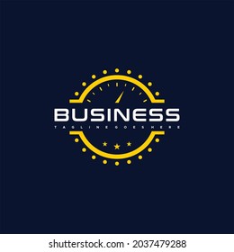Circle Speedometer Logo Template Design Vector Stock Vector (Royalty ...