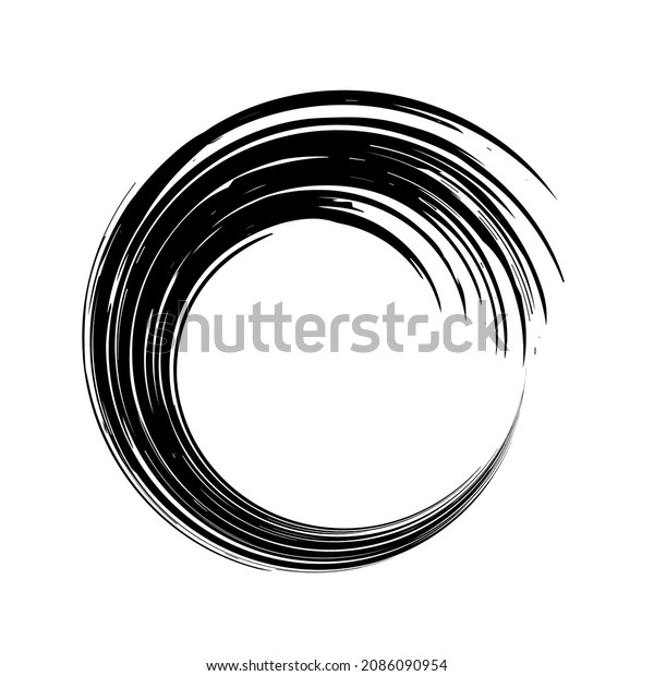 Circle Spiral Rotate Wavy Frame Wave Stock Vector (Royalty Free ...
