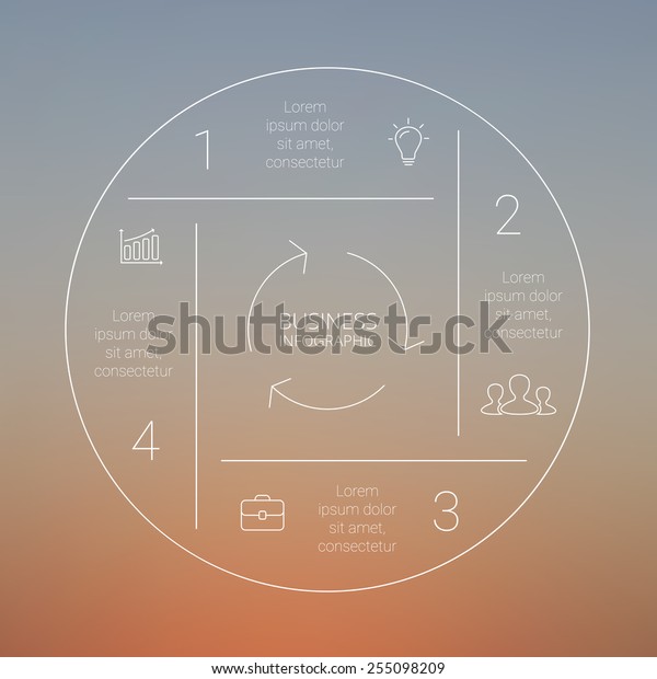 Circle Square Line Infographic Diagram Graph Stock Vector (Royalty Free ...