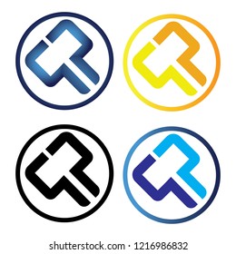 Circle Square Logo Design Template Vector Stock Vector (Royalty Free ...