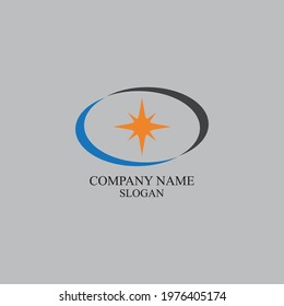 Circle Star Logo Vector Illustration Template Stock Vector (Royalty ...