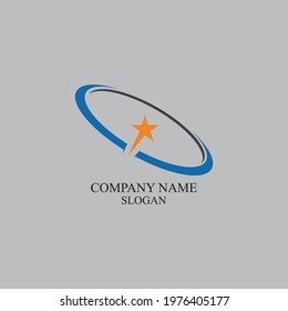 Circle Star Logo Vector Illustration Template Stock Vector (Royalty ...