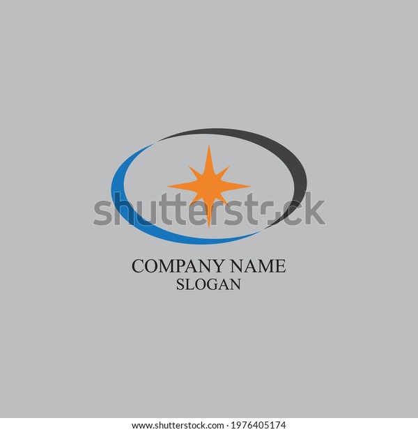 Circle Star Logo Vector Illustration Template Stock Vector (Royalty ...