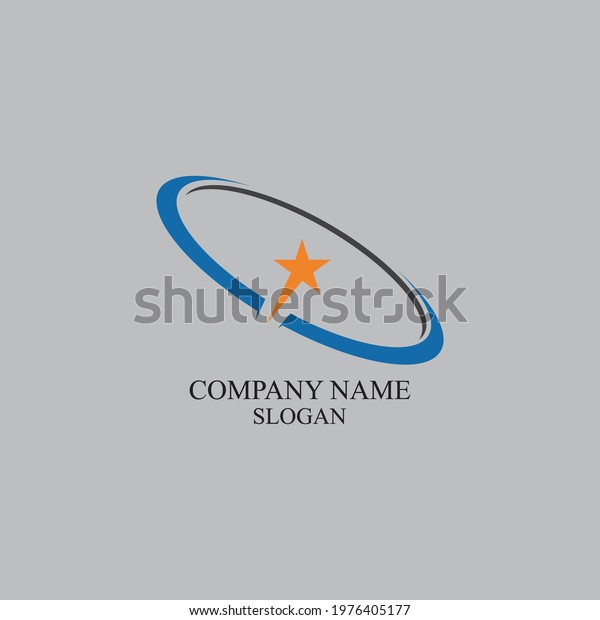 Circle Star Logo Vector Illustration Template Stock Vector (Royalty ...