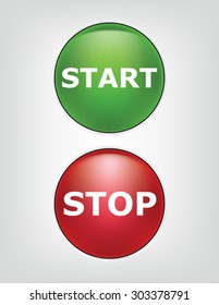 Play Stop Button 3d Design Vector Stock Vector (Royalty Free) 1869020791