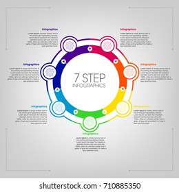 Circle Step Infographic Stock Vector (Royalty Free) 710885425 ...