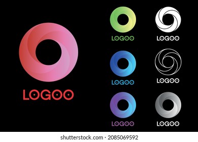 Circle Swirl Vector Abstract Logo Design Stock Vector (Royalty Free ...