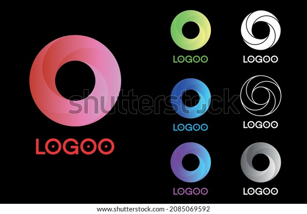 Circle Swirl Vector Abstract Logo Design Stock Vector (Royalty Free ...