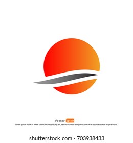 Circle Swoosh Logo Template Stock Vector (Royalty Free) 703938433 ...