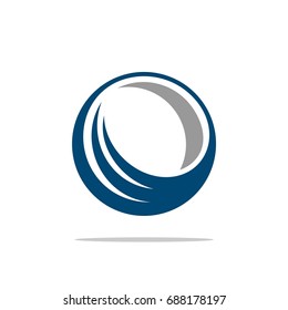Circle Swoosh Logo Template Illustration Design Stock Vector (Royalty ...