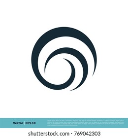 Circle Swoosh Sphere Icon Vector Logo Stock Vector (Royalty Free ...