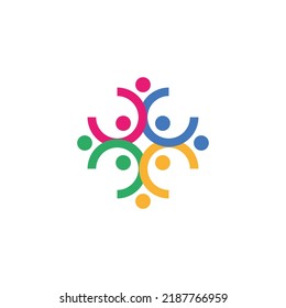 Circle Symbol People Vector Stock Vector (Royalty Free) 2187766959 ...