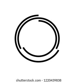 Circle Three Element Logo Icon Stock Vector (Royalty Free) 1220439838
