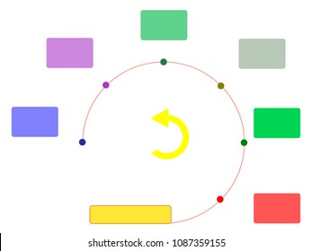 Circle Timeline Infographic Presentation Template Stock Vector (Royalty ...