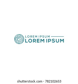 Circle Tree Stump Line Logo Vector Stock Vector (Royalty Free ...