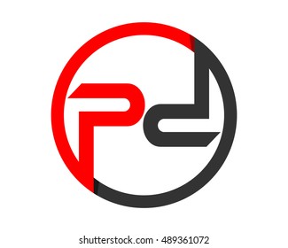 Circle Typography Typography Typeset Logotype Alphabet Stock Vector ...