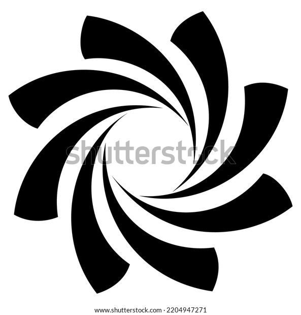 Circle Vector Silhouette Vector Isolated Illustration Stock Vector ...