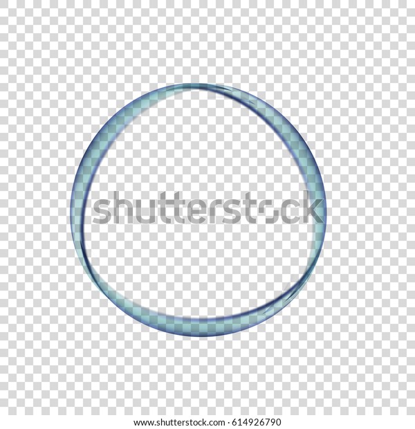 Circle Water On Transparent Background Vector Stock Vector (Royalty ...