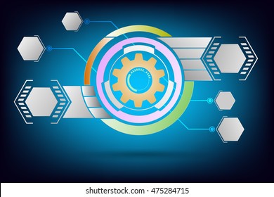 Circle Wheel Info Graphic Template Stock Vector (Royalty Free ...