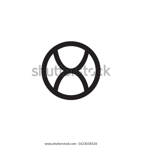Circle X Icon Symbol Vector Illustration Stock Vector (Royalty Free ...