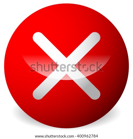 Circle X Symbol Cross Delete Remove Stock Vector (Royalty Free ...