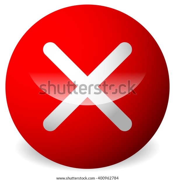Circle X Symbol Cross Delete Remove Stock Vector (Royalty Free ...
