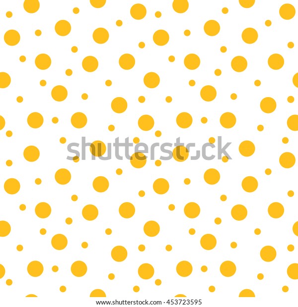 Circle Yellow Seamless Pattern Fashion Graphic Stock Vector (Royalty ...
