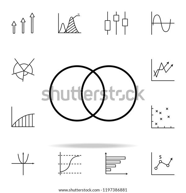 Circles Chart Line Icon Chart Diagram Stock Vector (Royalty Free ...