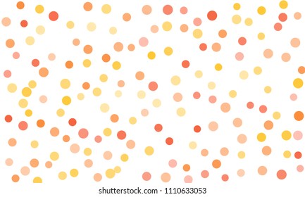 Circles Confetti Falling On Transparent Background Stock Vector ...